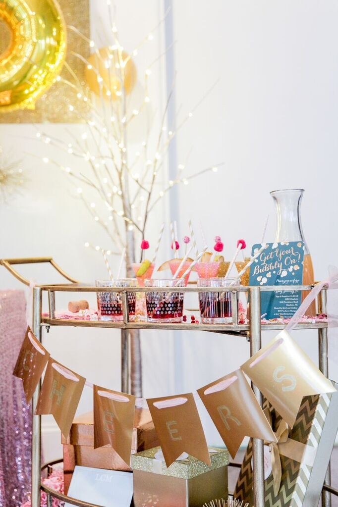 Easy DIY Bar Cart Sign - Sarah Sofia Productions