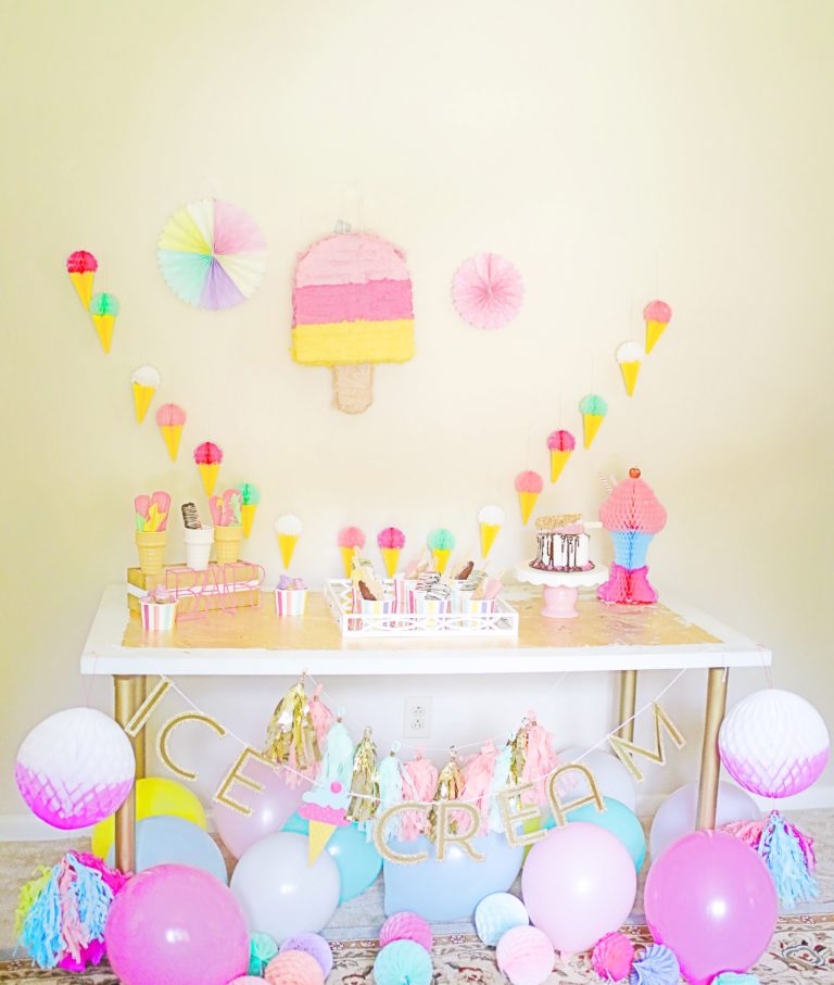 Ice Cream Pop Bar Party - Sarah Sofia Productions