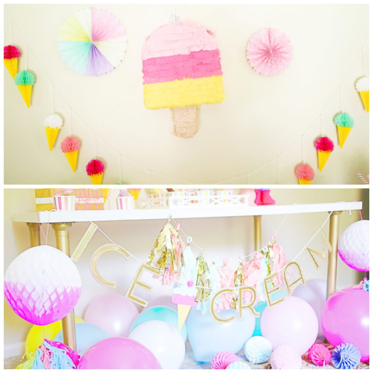 Ice Cream Pop Bar Party - Sarah Sofia Productions