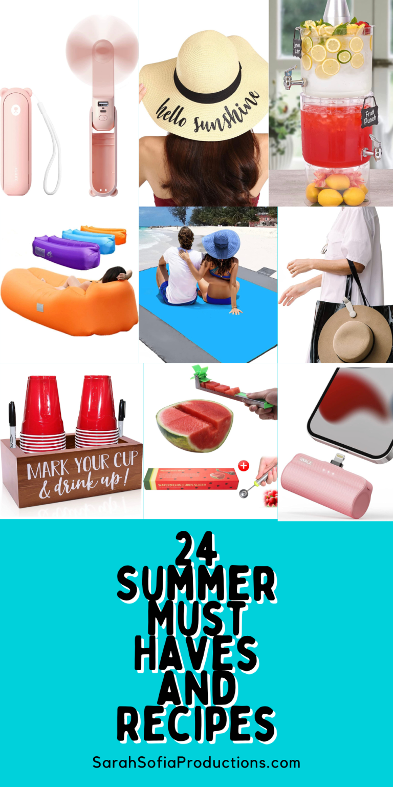 24 Summer Must Haves and Recipes You’ll Love - Sarah Sofia Productions